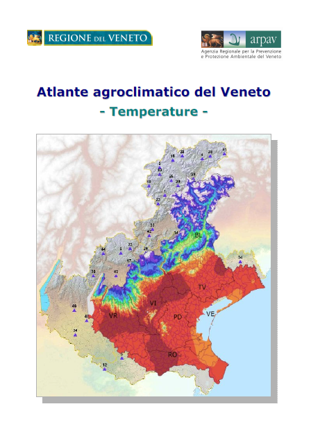 ATLANTE CLIMATICO DEL VENETO - Temperature - Agenzia Regionale per la ...